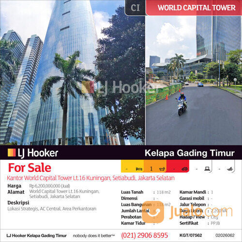 Kantor World Capital Tower Lt.16 Kuningan, Setiabudi, Jakarta Selatan di Kota Jakarta Selatan ...