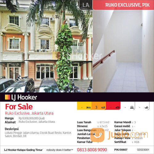 Ruko Exclusive, PIK, Jakarta Utara di Kota Jakarta Utara, DKI Jakarta ...