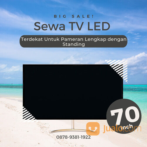 Sewa TV LED 70 Inch Terdekat Untuk Pameran Lengkap dengan Standing di ...