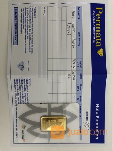 Emas Antam Logam Mulia 10gr di Kota Jakarta Barat, DKI Jakarta | Jualo.com