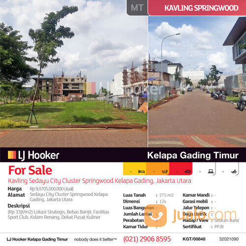 Kavling Sedayu City Cluster Springwood Kelapa Gading, Jakarta Utara di ...