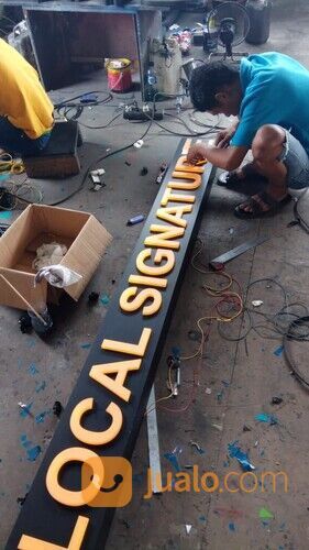 Letter LED Neonsign Bergaransi Huruf Timbul Neon Box Custom di Kota ...