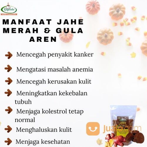 JAHE MERAH BUBUK GULA AREN 1KG POUCH/ ASLI 100 %/ ZAYEEDA /RIMPANG ...