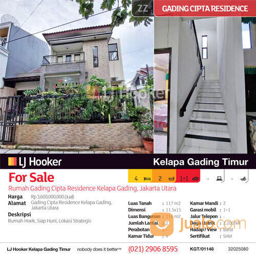 Rumah Gading Cipta Residence Kelapa Gading, Jakarta Utara di Kota ...