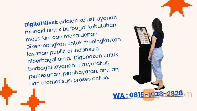 Promo! Self Service Kiosk Terbaik Jakarta, WA : 081510282828, kiosk indonesia, digital signage ...
