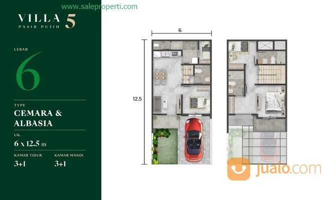 Villa Pasir Putih 5 Pik2 Inden Ukuran 6x12,5 Posisi Bagus Best Price di ...