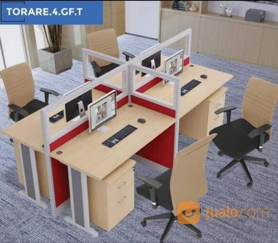 WORKSTATION KANTOR 4 STAFF di Kota Jakarta Selatan, DKI Jakarta | Jualo.com