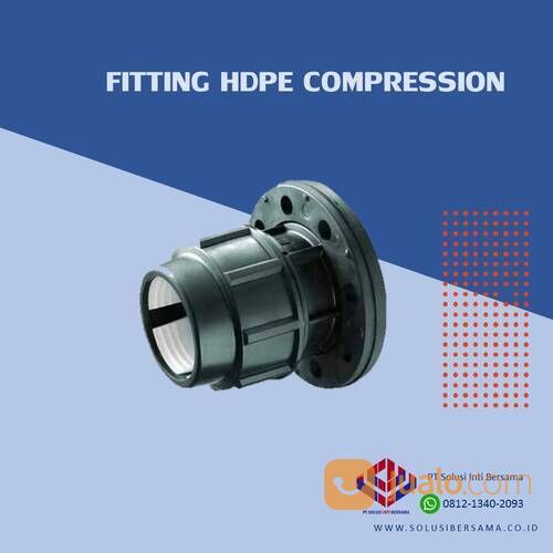 Fitting Sambungan Pipa HDPE Compression Smart Joint Flange PP 90mm atau ...