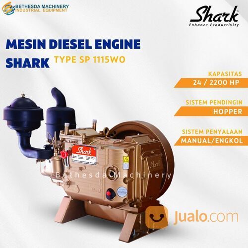 Diesel Engine Shark SP1115 - 24 HP WO Mesin penggerak 24PK di Kota ...