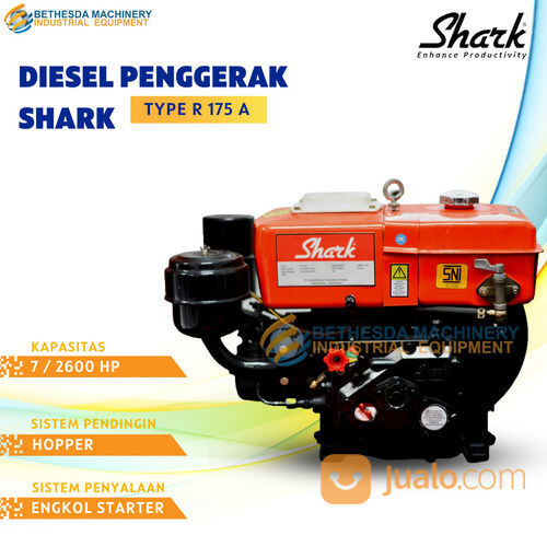 Mesin Penggerak Shark R 175A 7 HP - Diesel Engine 7HP / 7PK di Kota ...