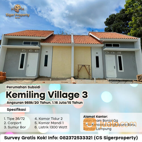 rumah hunian murah di kemiling Bandar Lampung 2023 di Kota Bandar ...