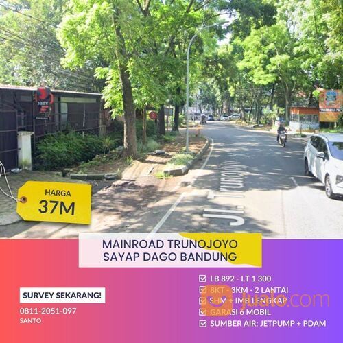 RUMAH LUAS HOOK DI JALAN TRUNOYO SAYAP DAGO BANDUNG COCOK UNTUK BISNIS ...