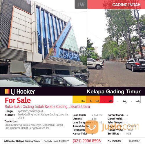 Ruko Bukit Gading Indah Kelapa Gading, Jakarta Utara di Kota Jakarta ...