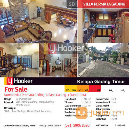 Rumah Villa Permata Gading, Kelapa Gading, Jakarta Utara di Kota ...