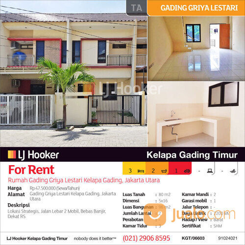 Rumah Gading Griya Lestari Kelapa Gading, Jakarta Utara di Kota Jakarta ...