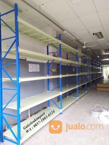 RAK GUDANG IMPORT BESI BAJA KAPASITAS BEBAN 500KG/LEVEL di Kota Jakarta ...