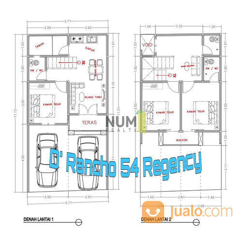 Rumah Cluster D'Rancho 54 Regency Tanjung Barat Jakarta Selatan di Kota ...
