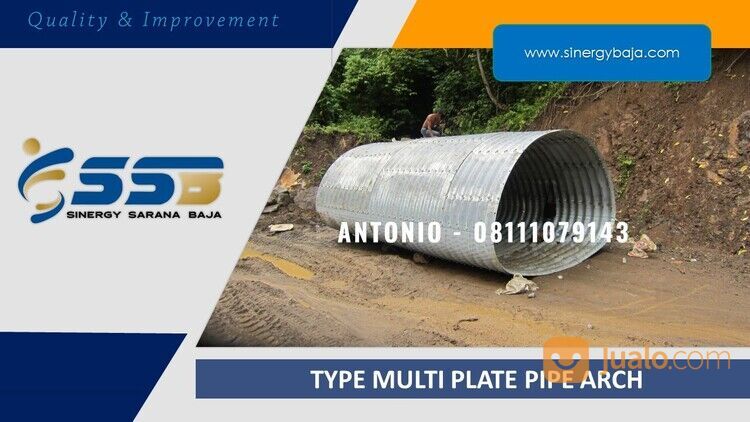 Aramco Culvert Pipa Baja Bergelombang Gorong-Gorong Baja Guardrail ...