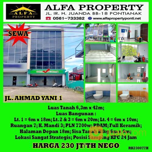 Alfa Property Ruko Ayani 1 Lebar 6meter 7ruangan Full Keramik Sebelah ...