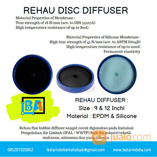 Aerator Disc Diffuser 9 Inchi Fine Bubble IPAL WWTP STP Di Semarang di ...