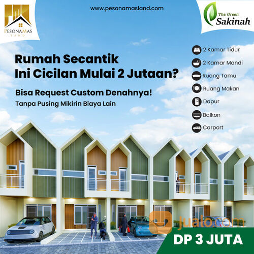 The Green Sakinah Perumahan 2 Lantai 300 Jutaan di Sawangan Depok DP 3 ...