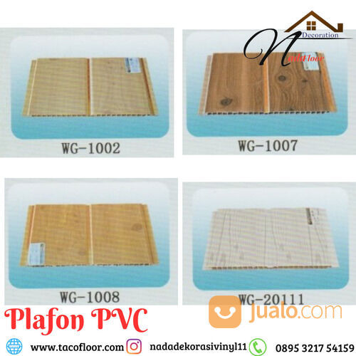Plafon/Plafond PVC Motif Kayu Anti Rayap Panjang Cusstom di Kota Bekasi ...