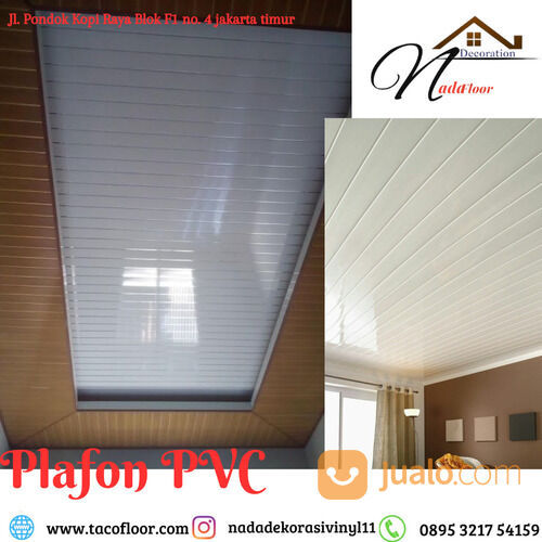 Plafon/Plafond PVC Warna Putih Polos Panjang Custom Anti Rayap di Kab ...