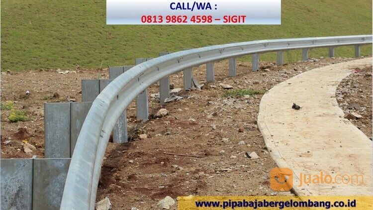 Guardrail Pagar Pengaman Jalan Raya dan Corrugated Steel Pipe Armco ...