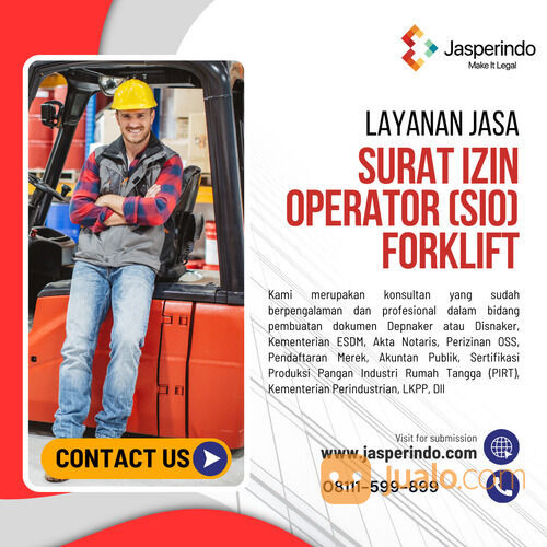 SURAT IZIN OPERATOR (SIO) FORKLIFT di Kota Tangerang Selatan, Banten ...