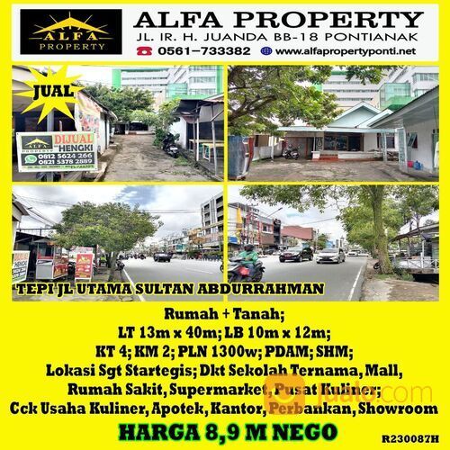 Alfa Property Tanah Dengan Rumah Sultan Abdurrahman Pontianak Kota di ...