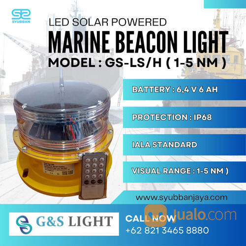 Telp/Wa. 082134658880 | Solar Powered Marine Beacon Light Type GS-LS-H ...