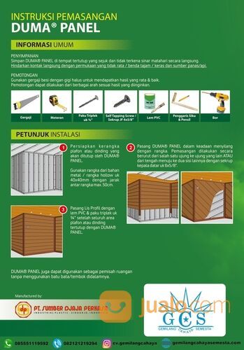 Duma Modern SW-50 (3 Meter) - Duma Panel WPC di Kab. Sidoarjo, Jawa ...