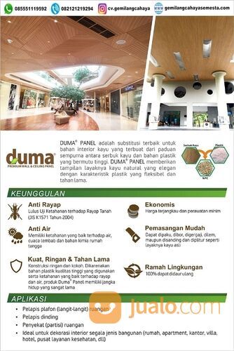 Duma Modern SW-150 (5 Meter) - Duma Panel WPC di Kab. Sidoarjo, Jawa ...