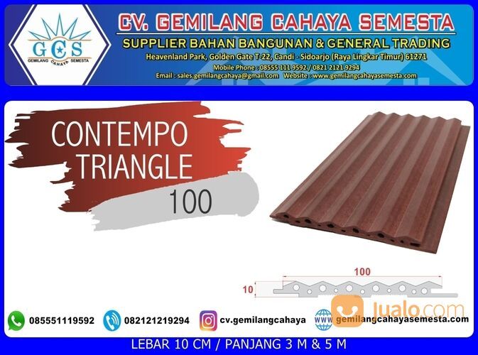 Duma Contempo Triangle 100 ( 3 Meter ) - Duma Panel WPC di Kab ...