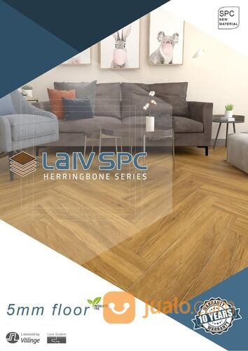 SPC lantai Herringbone - Lai V SPC Motif kayu asli di Kota Jakarta Timur, DKI Jakarta | Jualo.com