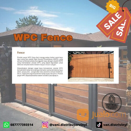 Pagar WPC/WPC Pagar Kayu Tersedia Banyak Pilihan - KA150S12 di Kota ...