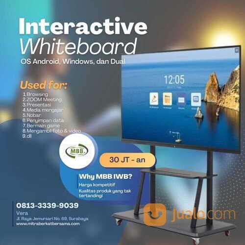 INTERACTIVE WHITEBOARD 75 INCH WINDOWS | PAPAN TULIS DIGITAL UNTUK ...