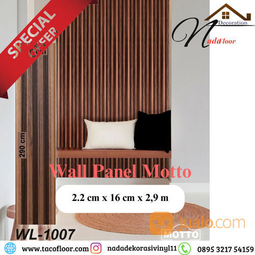 wpc wall panel dinding Motto motif kayu tebal 2,2 cm di Kota Jakarta ...