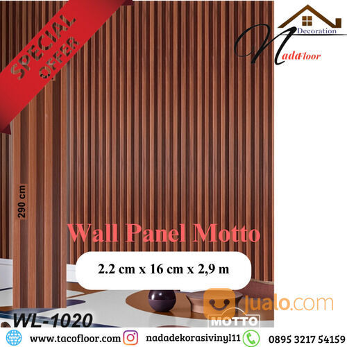 wpc wall panel dinding Motto motif kayu tebal 2,2 cm di Kota Jakarta ...