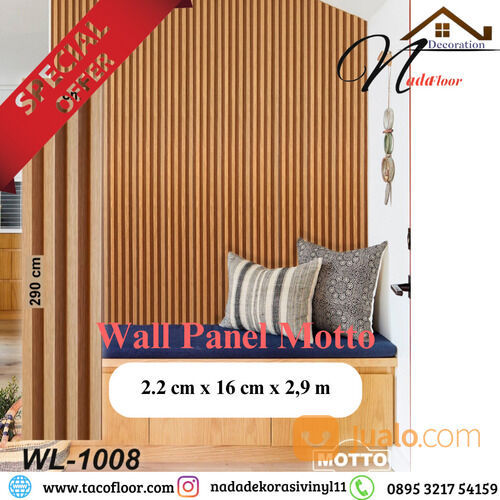 wpc wall panel dinding Motto motif kayu tebal 2,2 cm di Kota Jakarta ...