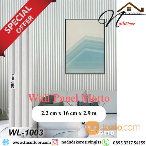 wpc wall panel dinding Motto motif kayu tebal 2,2 cm di Kota Jakarta ...