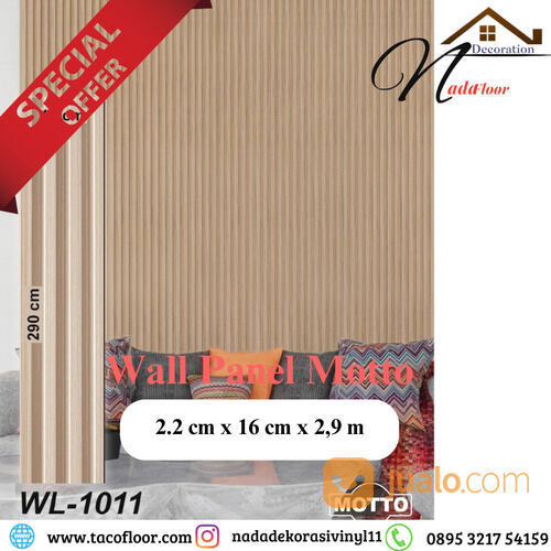 wpc wall panel dinding Motto motif kayu tebal 2,2 cm di Kota Jakarta ...