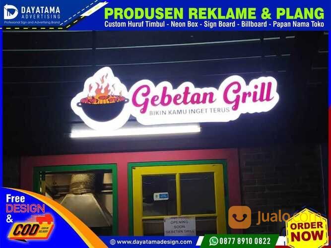 Papan Nama Neon Box Akrilik di Karawang di Kab. Karawang, Jawa Barat ...