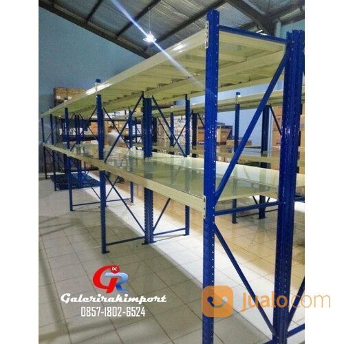 RAK GUDANG KAPASITAS BEBAN 500KG/SUSUN / RAK IMPORT MURAH BESI BAJA di ...