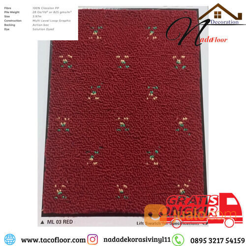 karpet roll lantai brand milano tebal 8 mm karpet hotel di Kota Jakarta ...