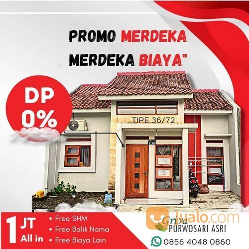 Rumah Promo Merdeka Merdeka Biaya di Kab. Wonogiri, Jawa Tengah | Jualo.com