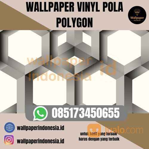 WALLPAPER VINYL POLA POLYGON di Kota Malang, Jawa Timur | Jualo.com