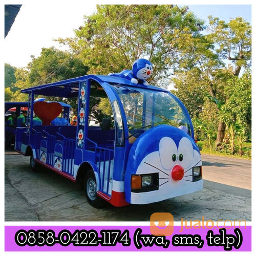 odong kereta mini / kereta mobil wisata kartun iis di Kota Banjar, Jawa ...