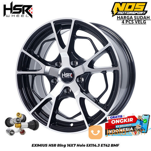 Velg mobil ring 16 hsr eximius lebar 7 hole 5x114,3 buat ertiga, apv ...