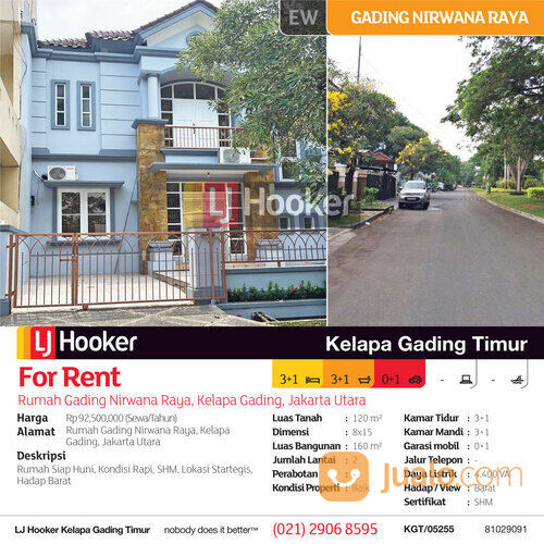 Rumah Gading Nirwana Raya Kelapa Gading, Jakarta Utara di Kota Jakarta ...